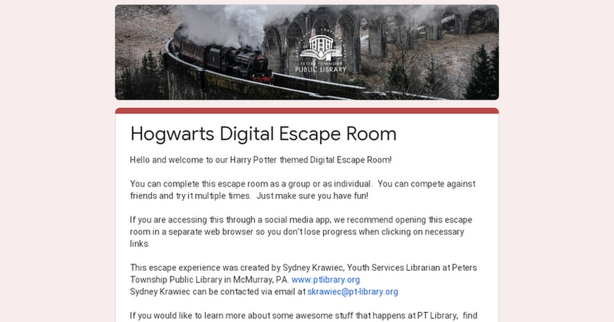 Harry Potter escape room | Fandom