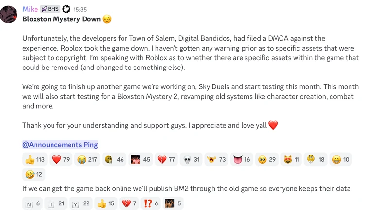 Dang it. Bloxston Mystery got down. | Fandom