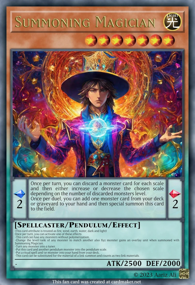 This is a fanmade card that would be my ace (this would be a Anime only ...