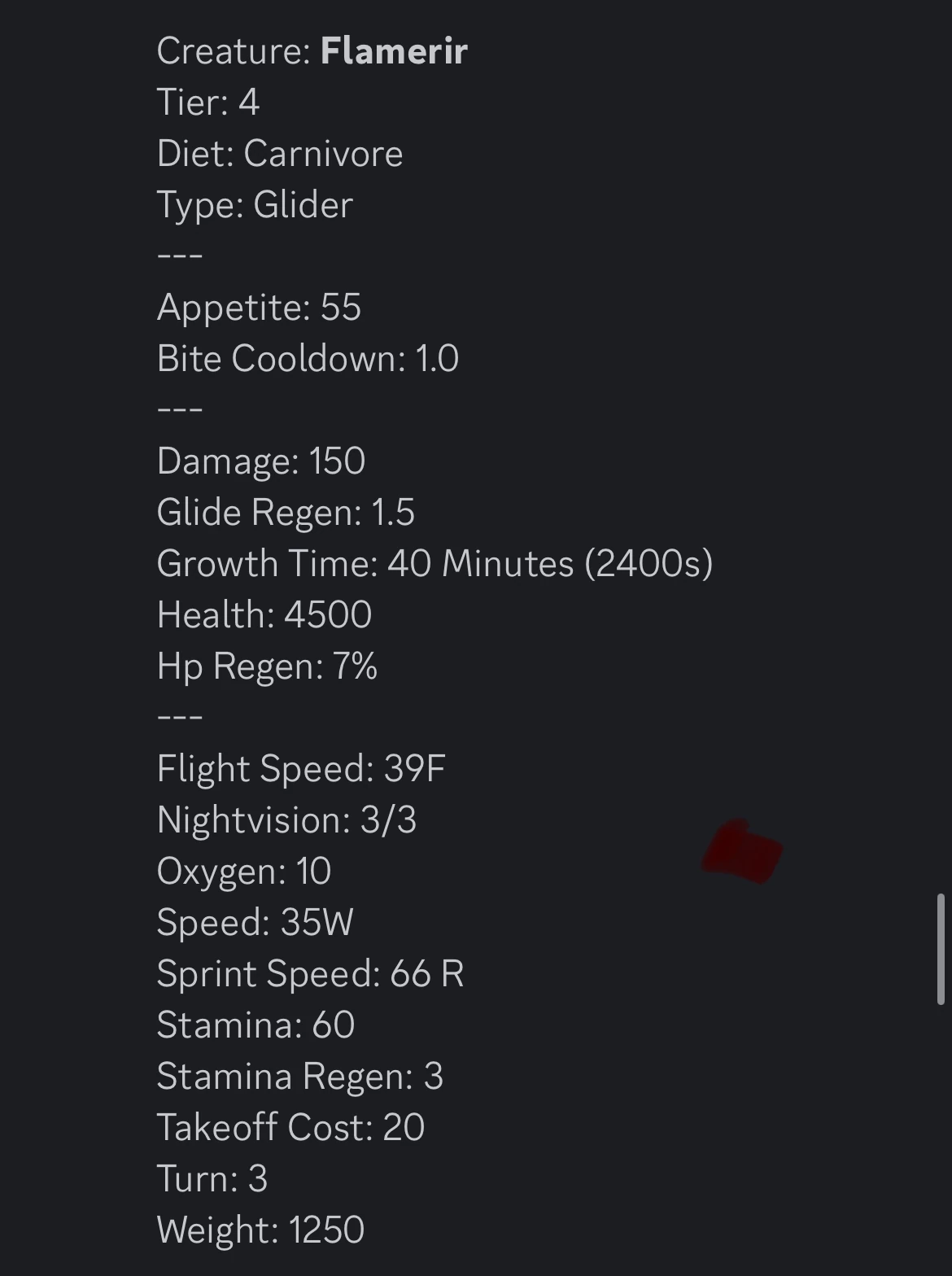 Flame stats and size! | Fandom
