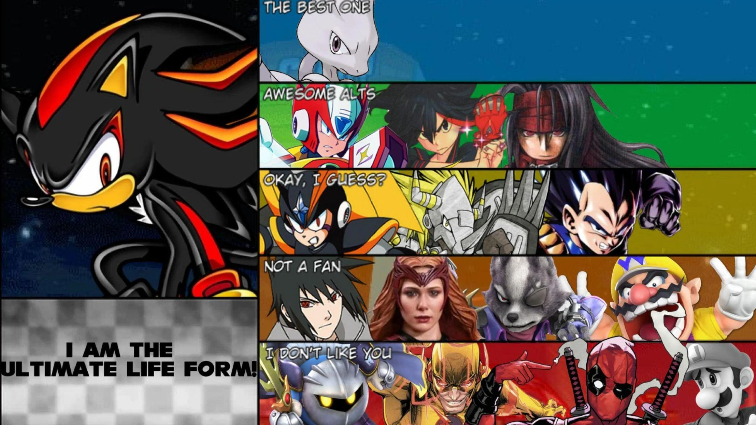 Shadow the Hedgehog Mu Tier List | Fandom