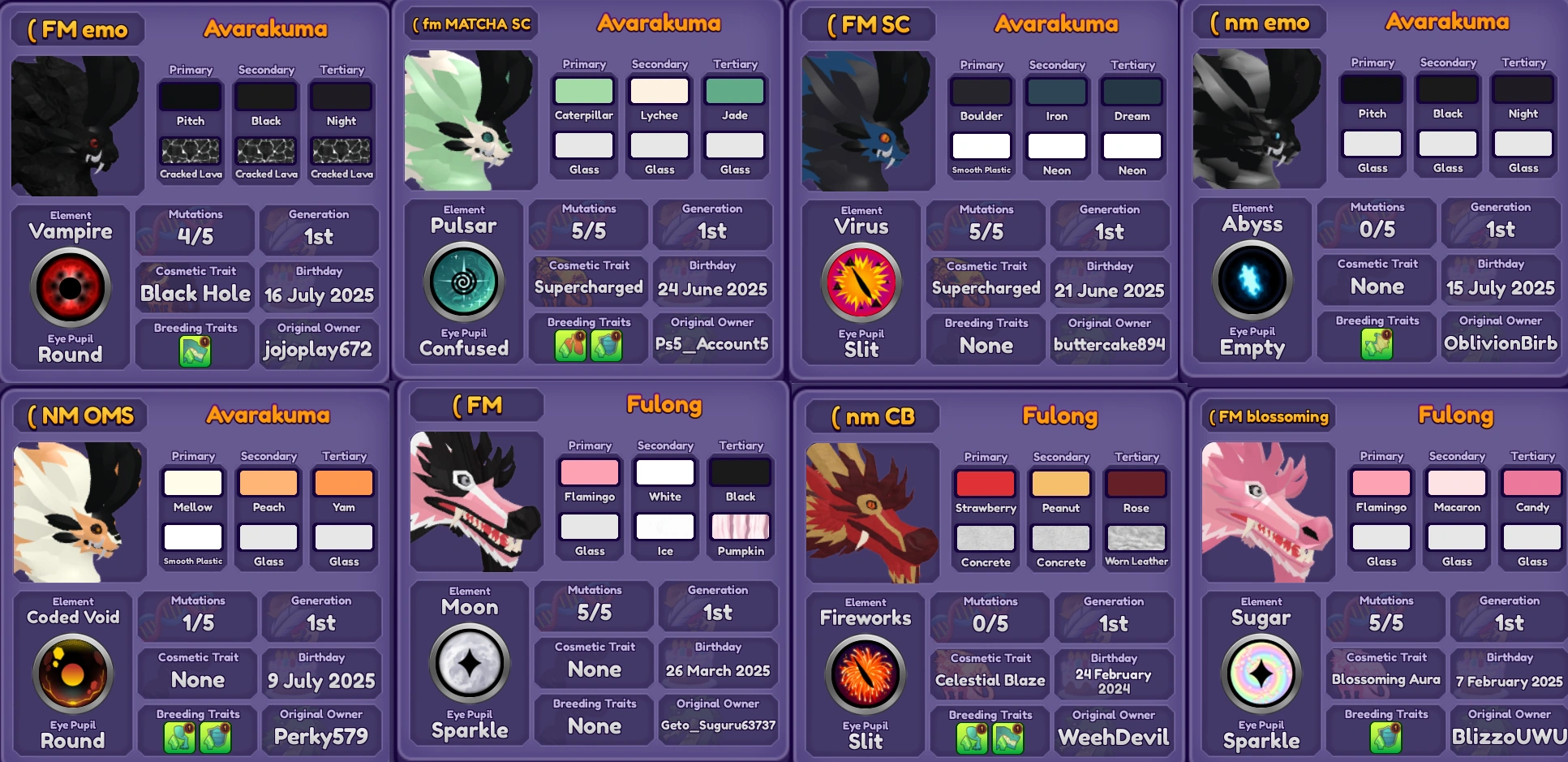 trading/selling avars and fulongs | Fandom