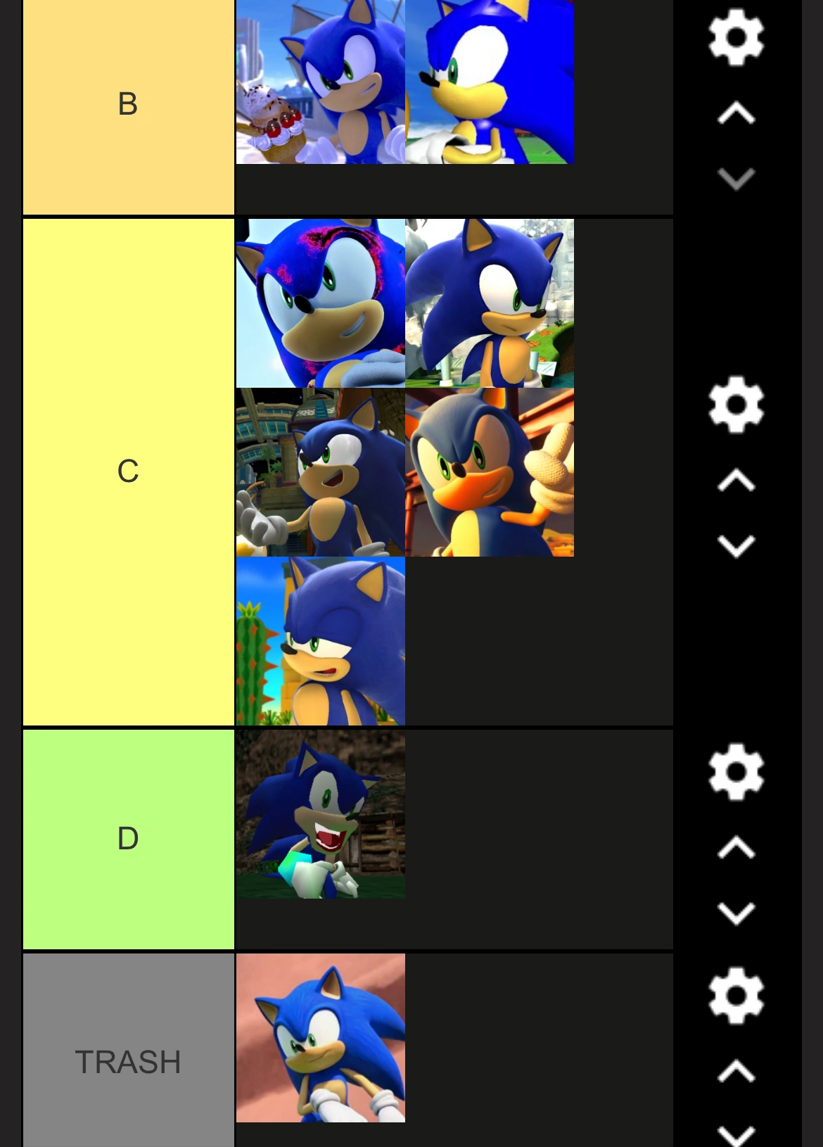 MY PERSONAL Sonic Characterization tier list ‼️ Pt2 | Fandom