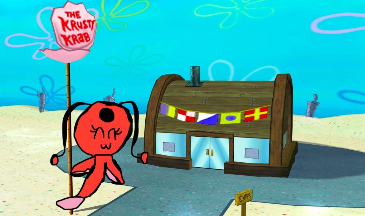 Aqua tikki at the Krusty krab | Fandom