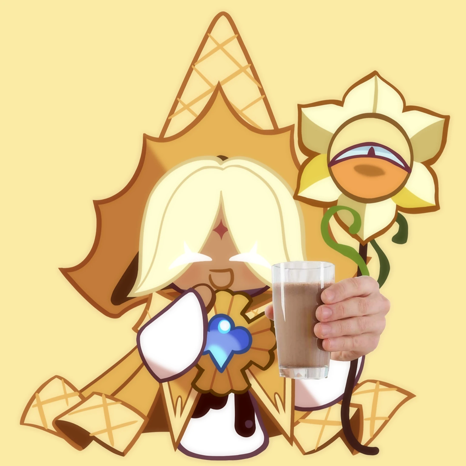 NOW I MADE PURE VANILLA COOKIE MCDONALDS + CHOCOLATE MILK ICONS LOL ...