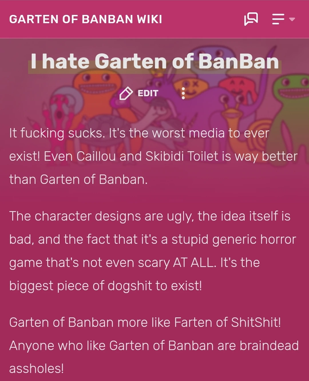 This Page should be removed | Fandom