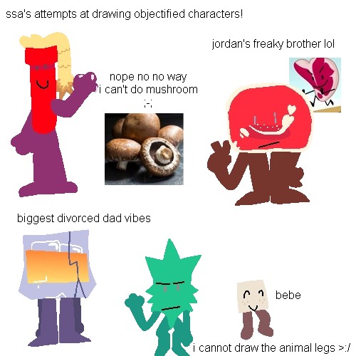 ssa's attempts at drawing objectified characters!! | Fandom
