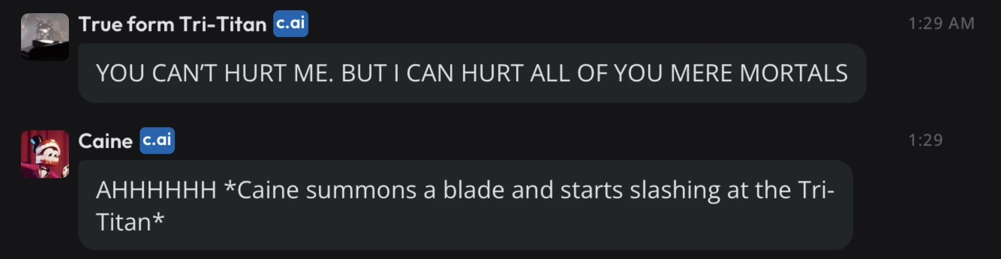 Caine vs Tri-Titan (True form) | Fandom