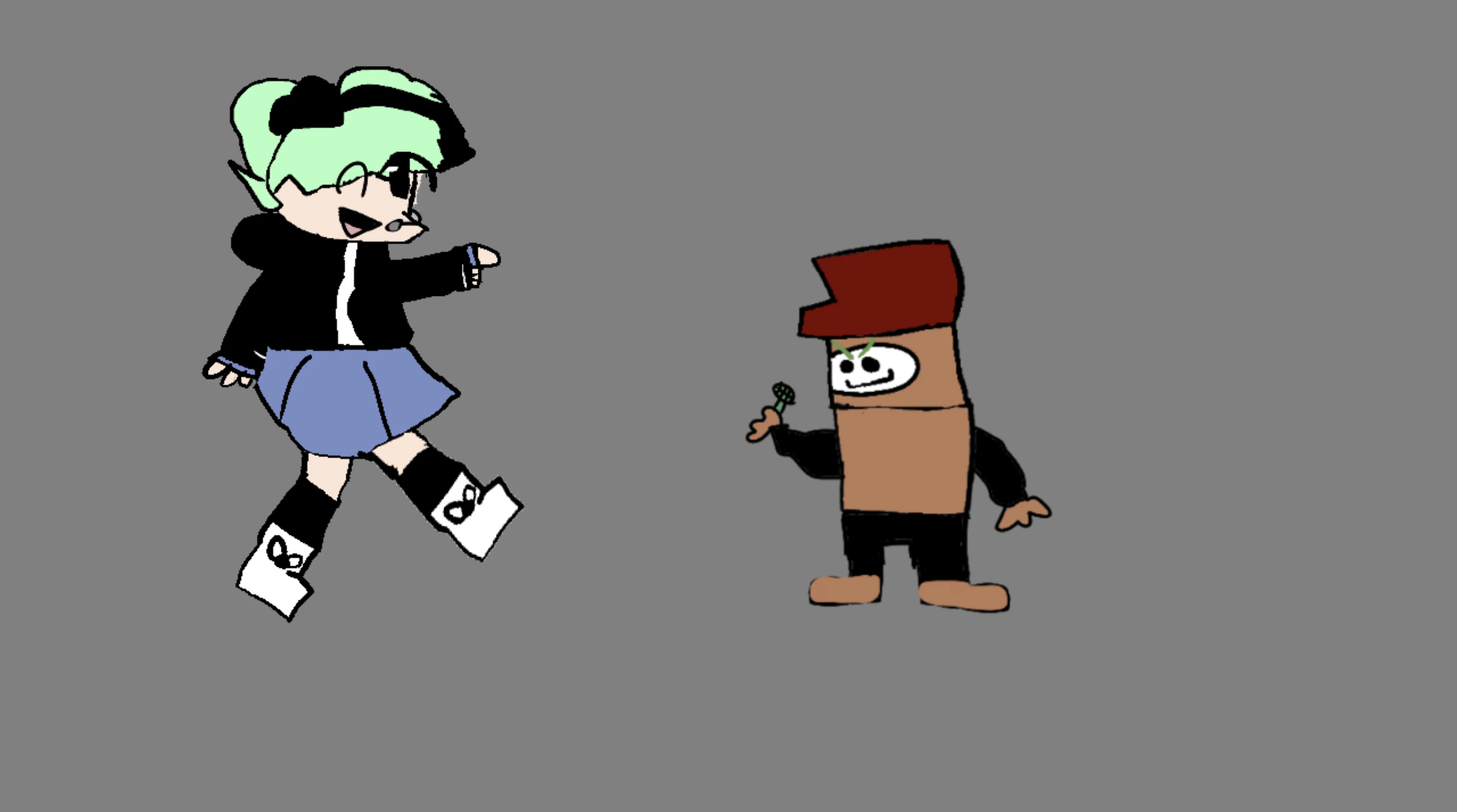 I THINK THE SPRITE LOOKS BAD ON MY FNF SCRATCH THING also pose | Fandom