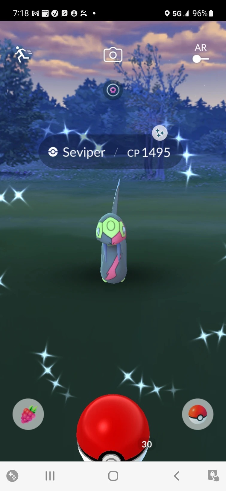Finally, a beautiful Shiny Seviper after 546 encounters! | Fandom