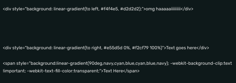 i straight up copypasted some examples and theyre still not working???? | Fandom