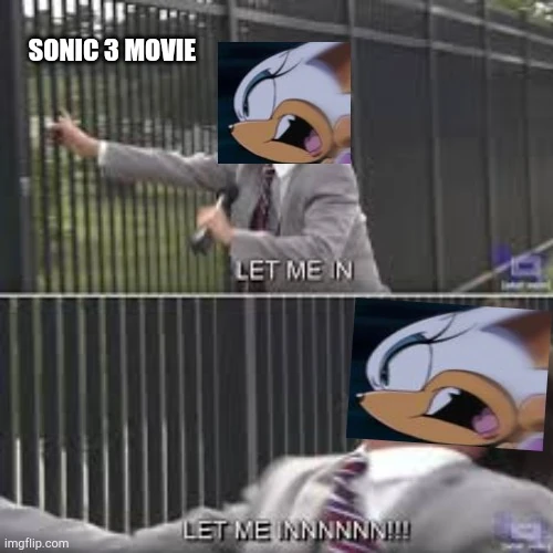 Rouge gets rejected from the Sonic 3 Movie (MEME) | Fandom