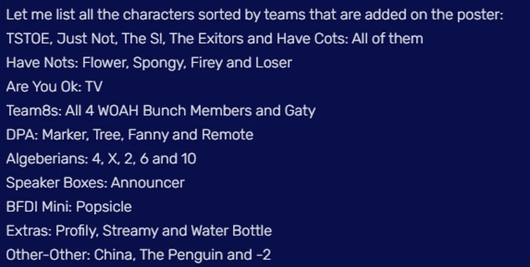 BFDI Mega Poster question | Fandom