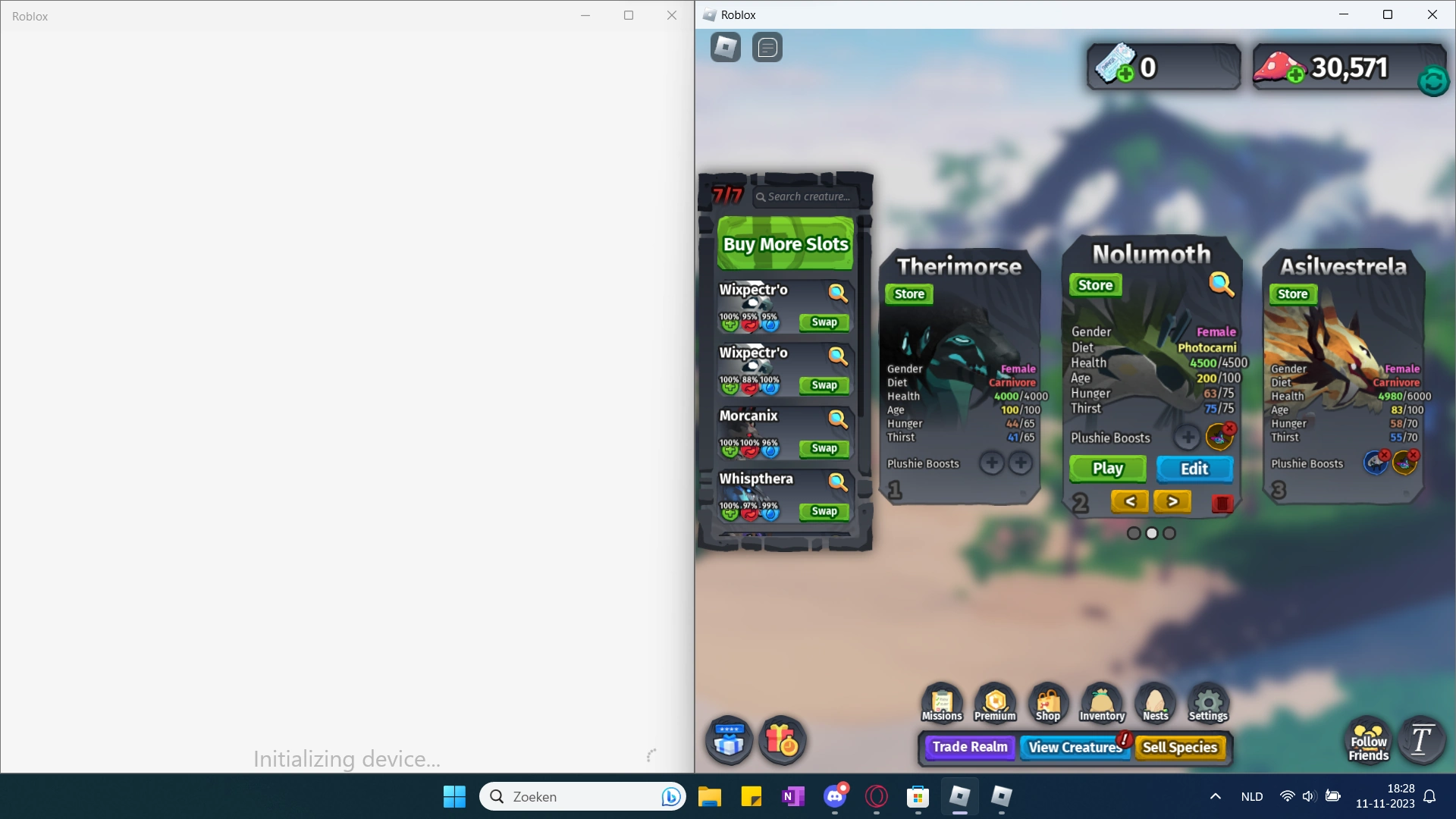 my main account is working just fine- but my alt is stuck on ...