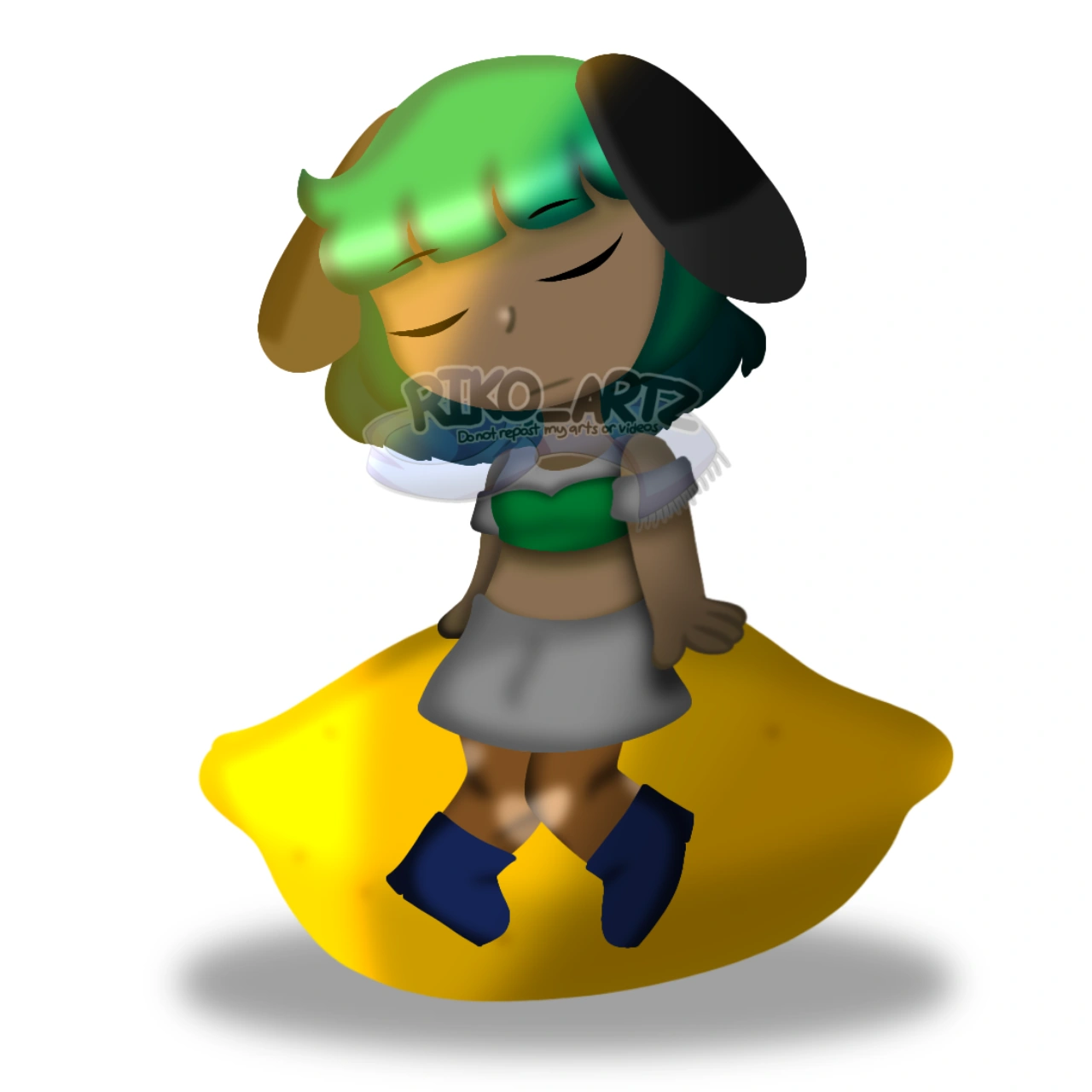 Lemo sitting on a lemon | Fandom