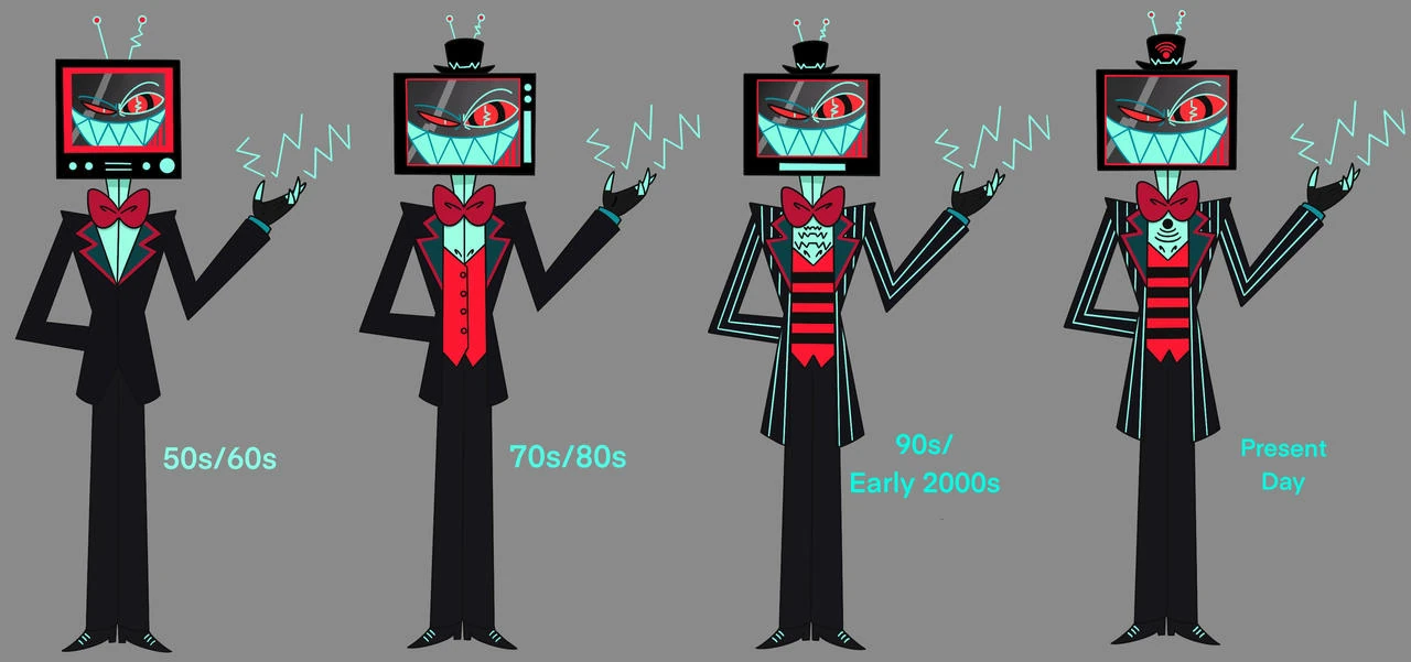 This is neet They show his different appearances and different decades ...