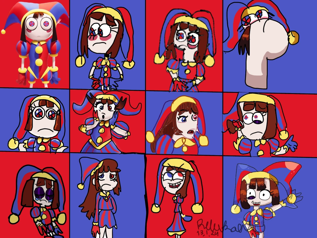 Comment down which art style a Pomni you like the most | Fandom