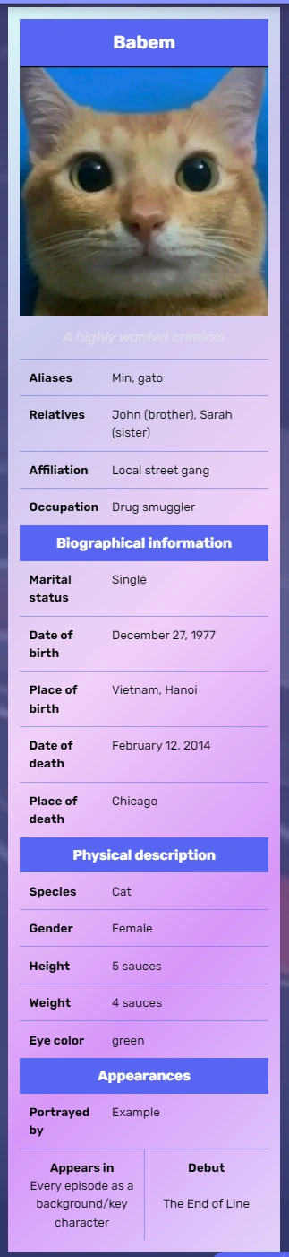 any color suggestion on the infobox color or just keep it like this ...