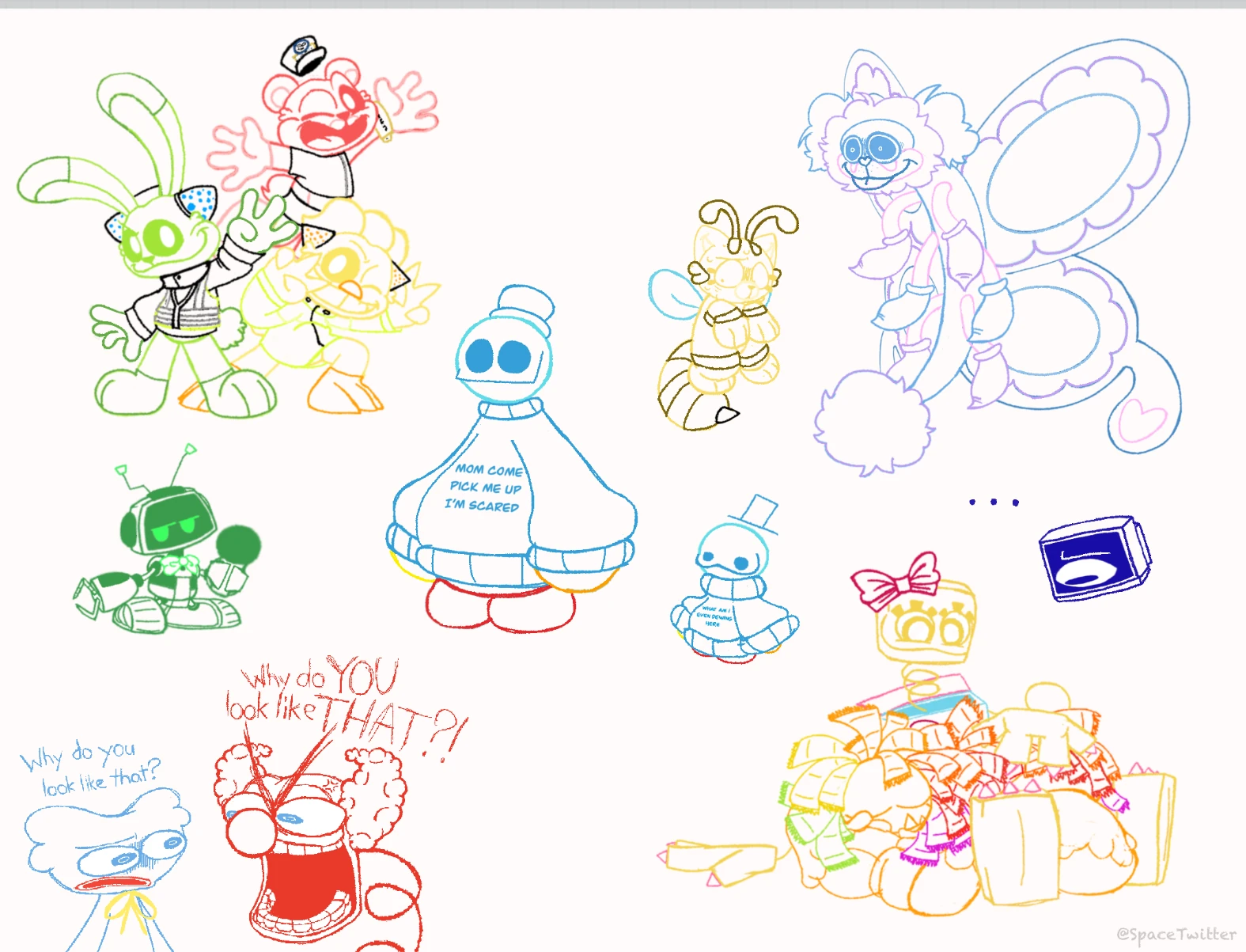 Some doodles. | Fandom