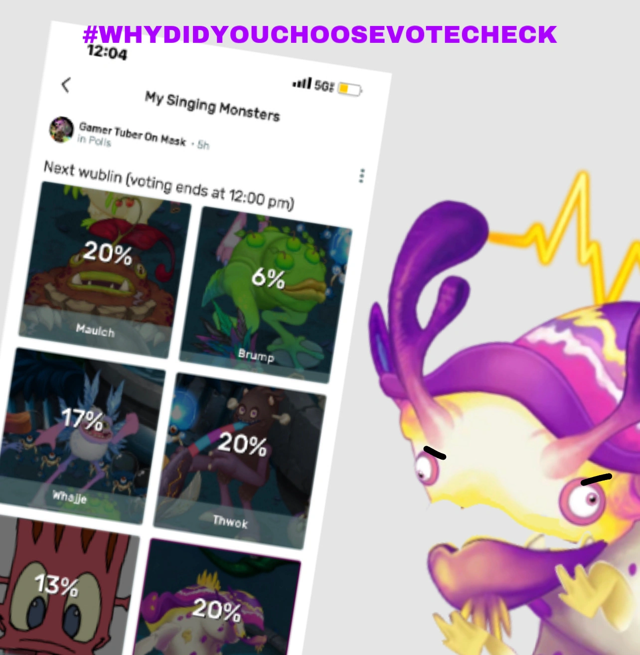 here is baby maulch, thwok and votecheck. | Fandom