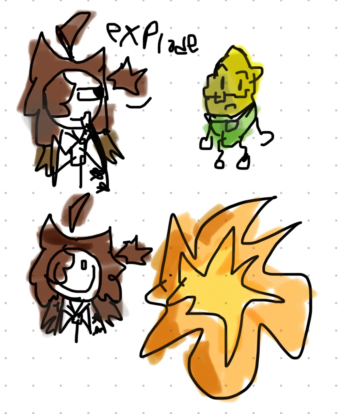 I did a redraw of cobs exploding | Fandom