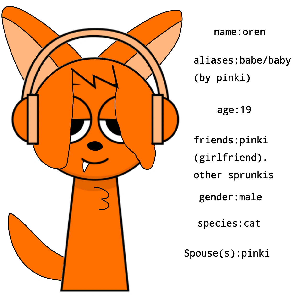 Sprunki cat au beats part 1:oren | Fandom
