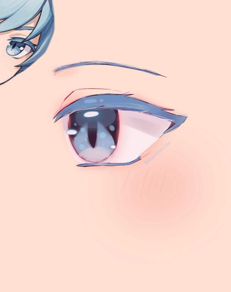 drew chongyun's eye in my style because why not | Fandom