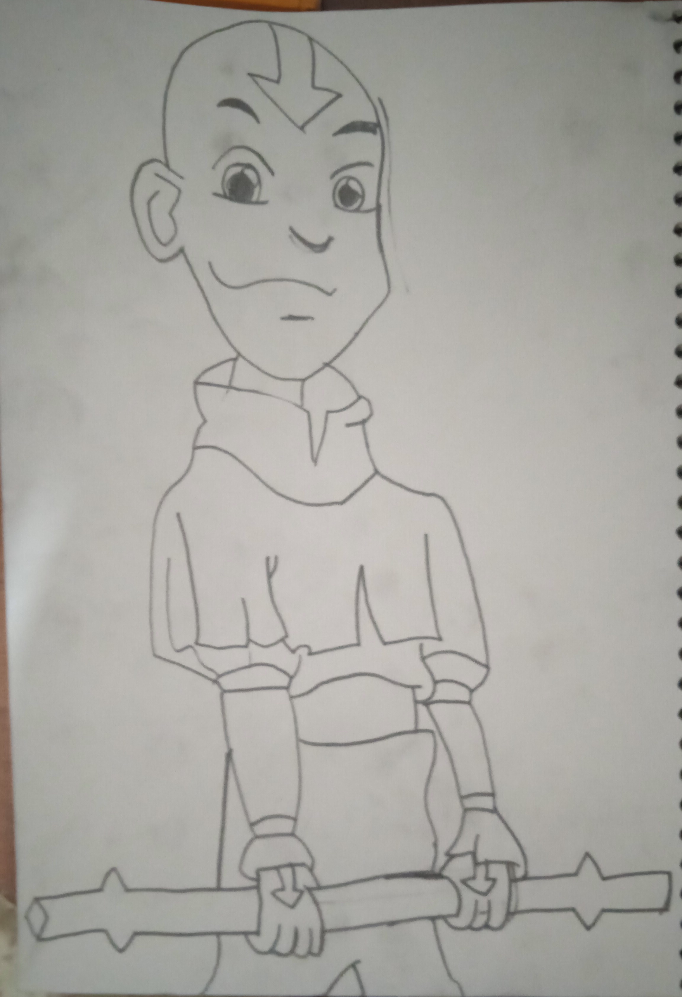 My drawing of Aang | Fandom