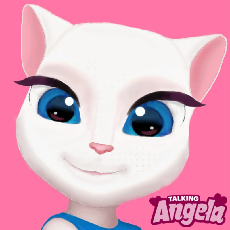 This my 4th draw of talking angela but the first time drawing her on my ...