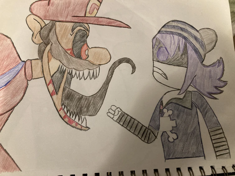 Funi demonic plumber guy against the Angsty Rebellious Sad Purple One ...