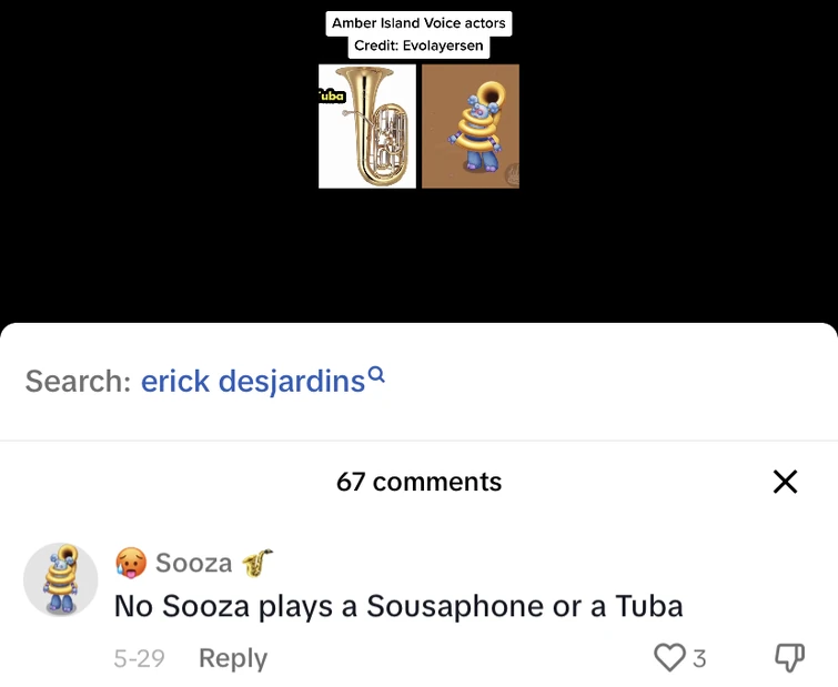 Sooza plays a tuba, not a tuba! | Fandom