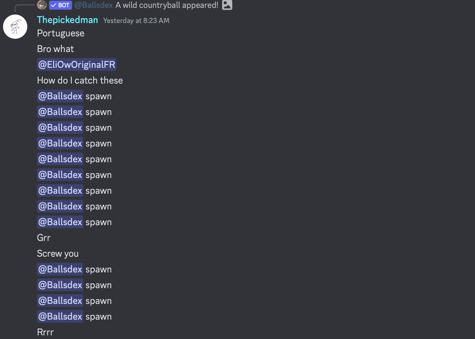 @Ballsdex spawn @Ballsdex spawn @Ballsdex spawn @Ballsdex spawn ...