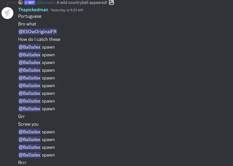 @Ballsdex spawn @Ballsdex spawn @Ballsdex spawn @Ballsdex spawn ...