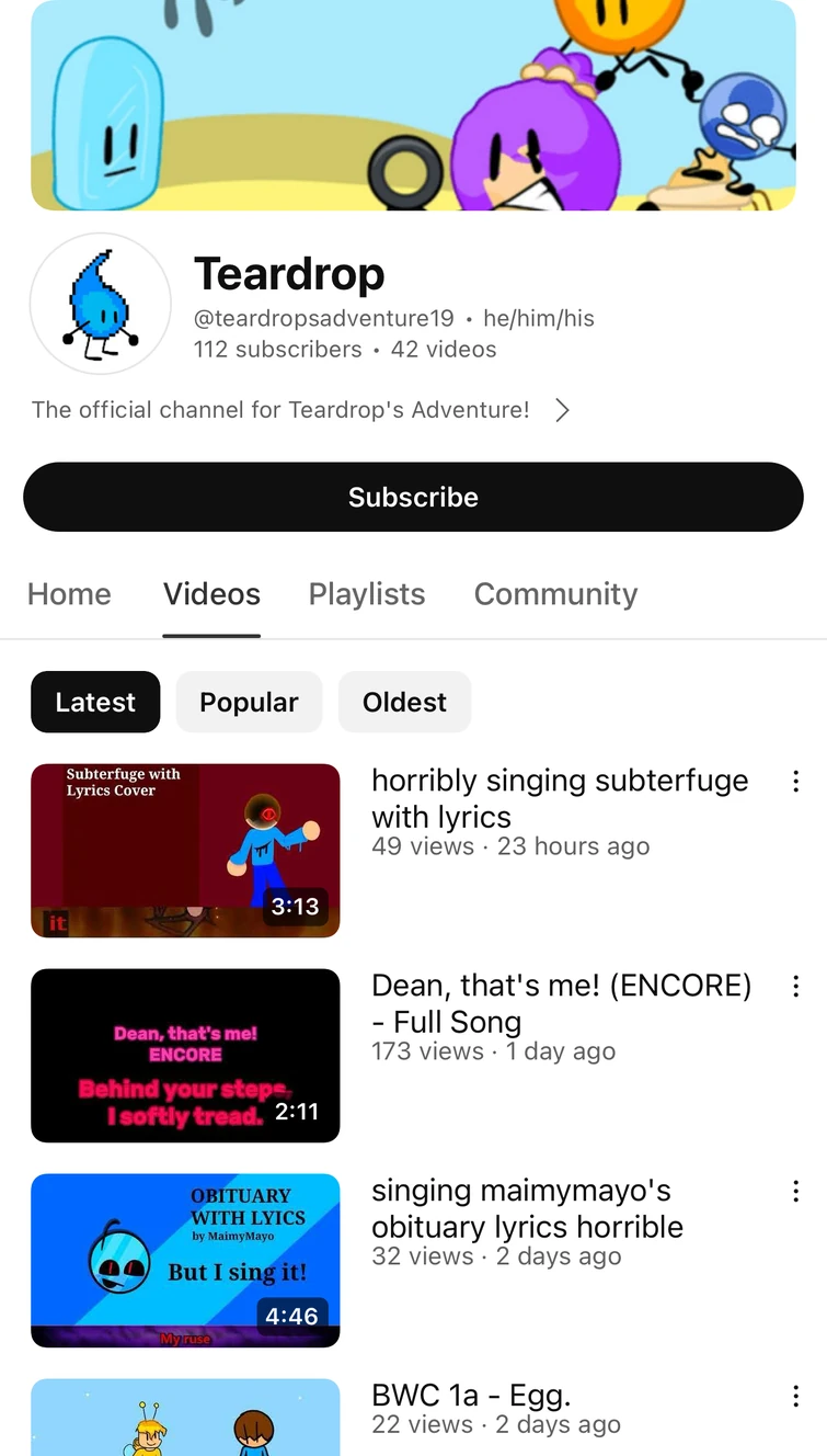 List of BFDI Wikians who had YouTube Channels (Part 2) | Fandom