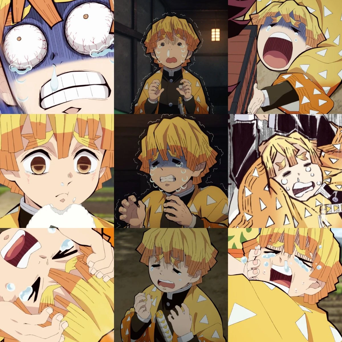 the faces of zenitsu | Fandom
