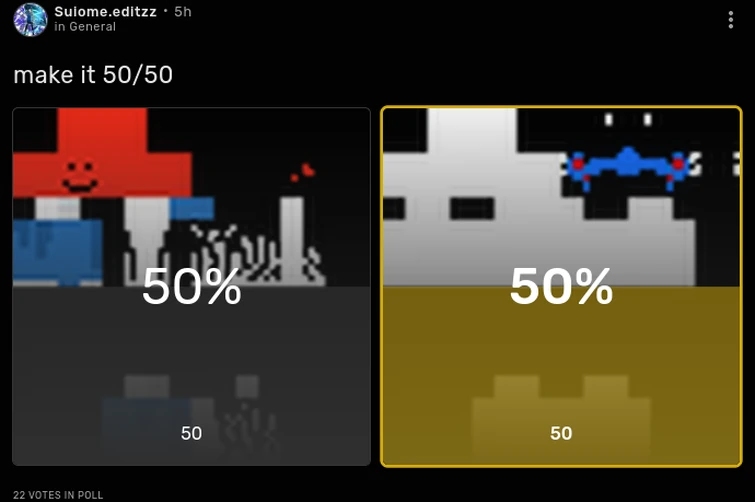 make it 50/50 | Fandom