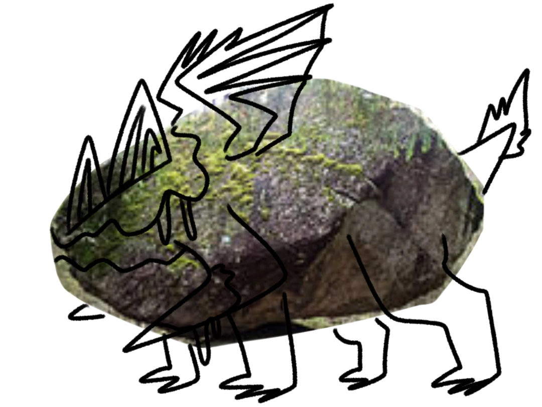 I gave up gramoss drawing so I edited a rock into one | Fandom