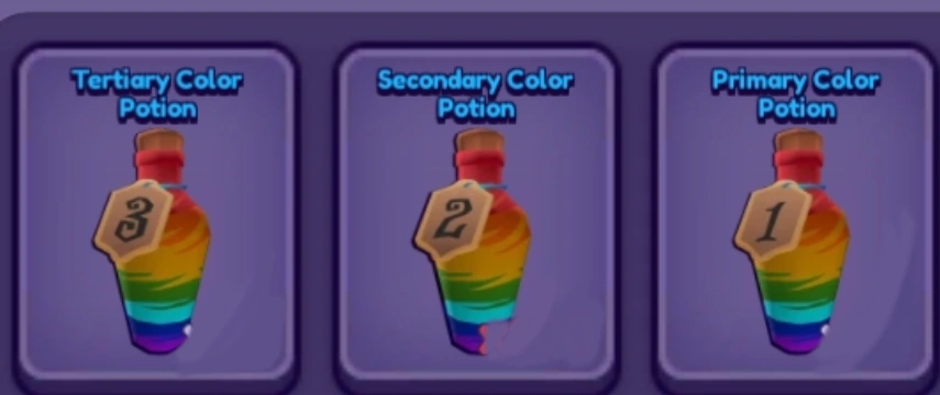 Looking for primary and tertiary color potions! | Fandom