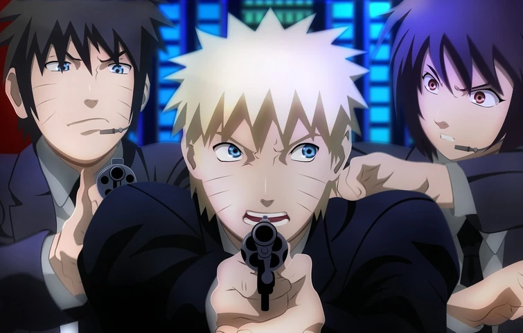 Rare pic of Naruto and with a gun *cough* I meant in a suit... | Fandom