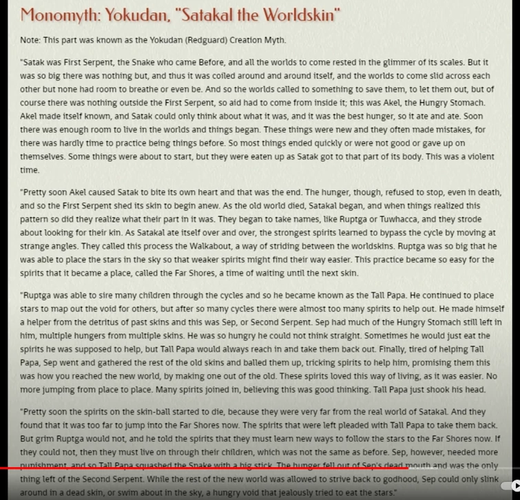 I'd like to talk about the Elder Scrolls descriptions I've seen on the ...