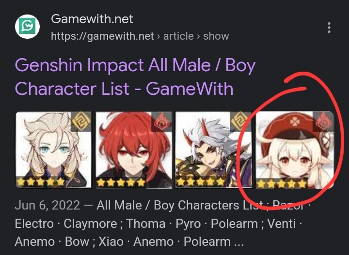 Ah yes my favorite male character Klee | Fandom