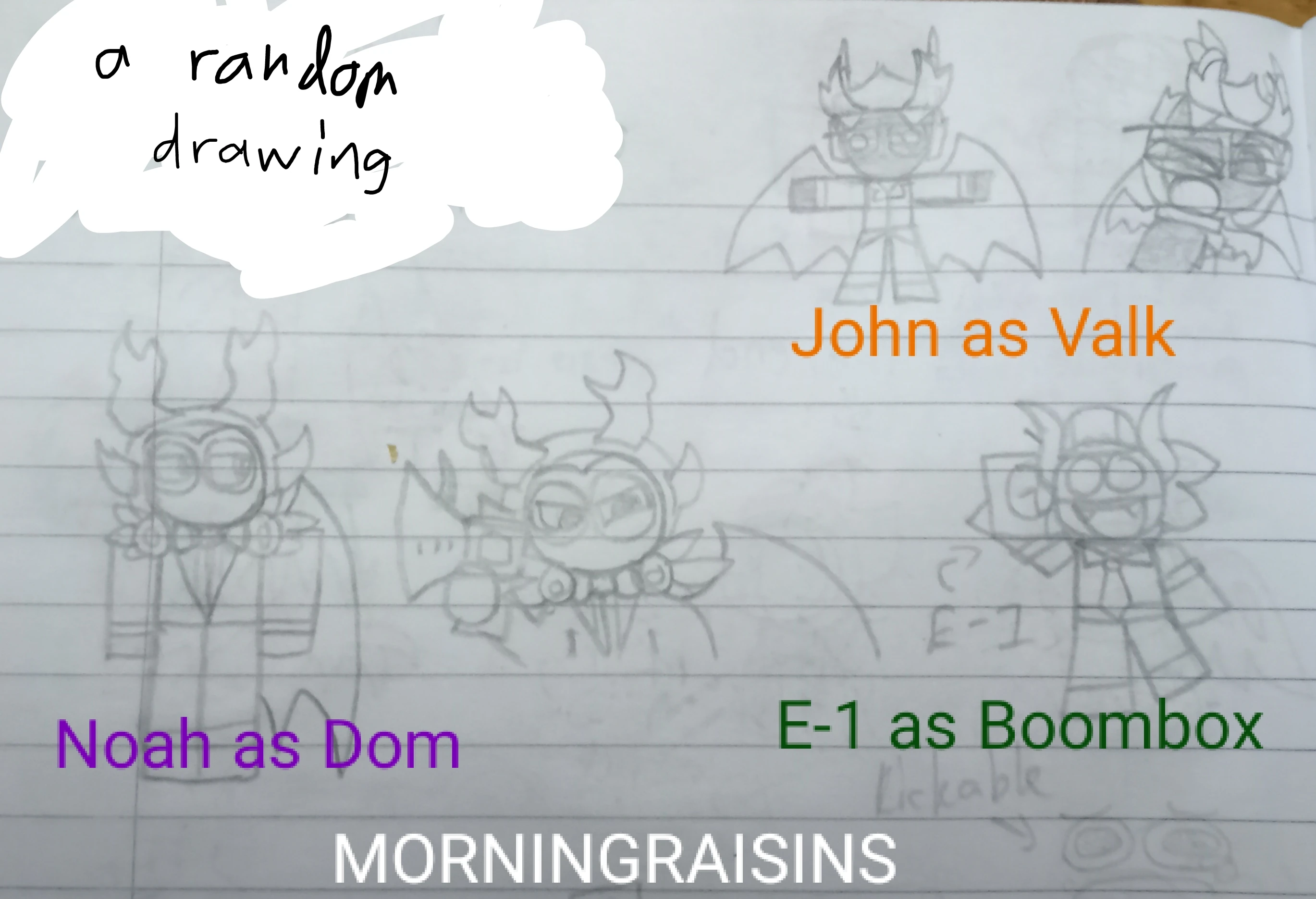 Some IR + Phighting crossover drawings ( because I like both games ...