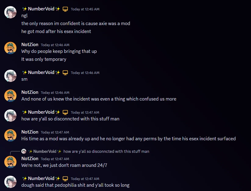 Conversation with Gib about blocks. | Fandom