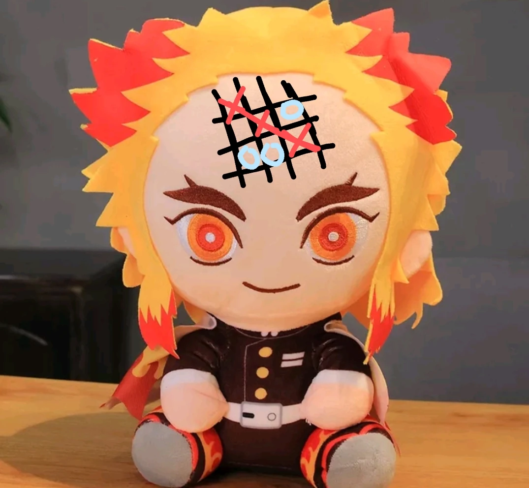 Me and my friend played tic tac toe on rengoku's forehead | Fandom