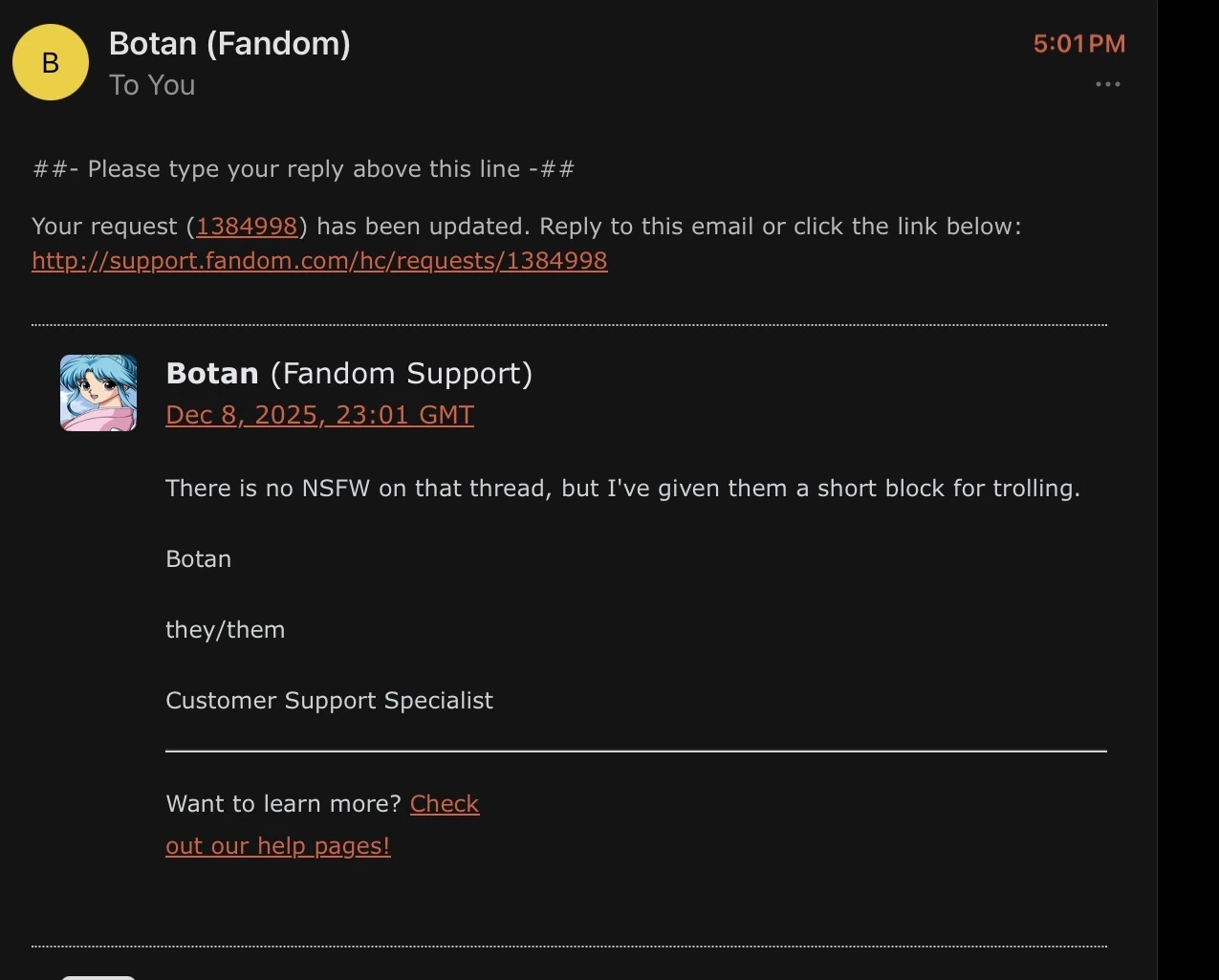 FANDOM has globally blocked Jk8374 for trolling | Fandom