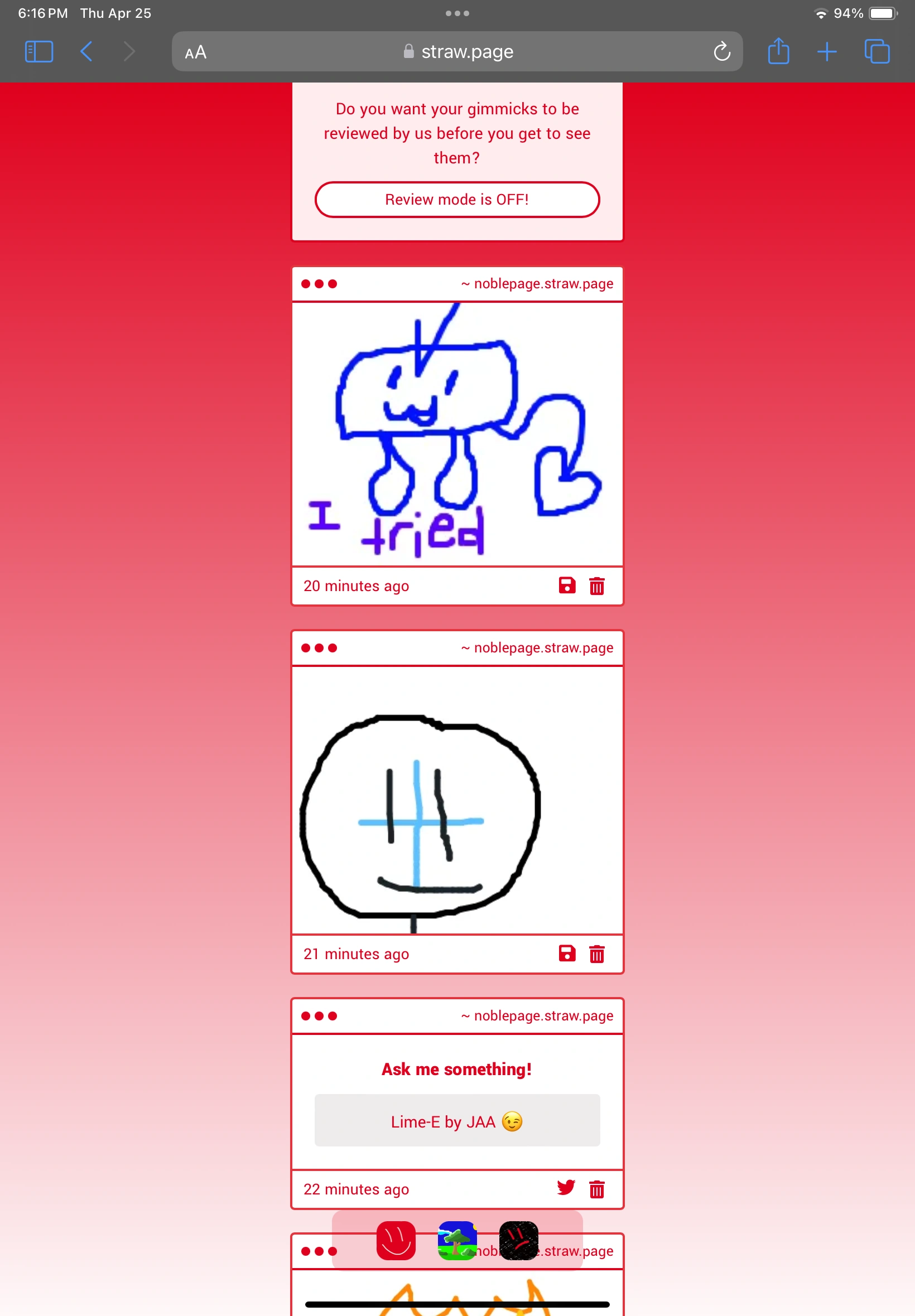 Some beautiful strawpage gimmicks | Fandom