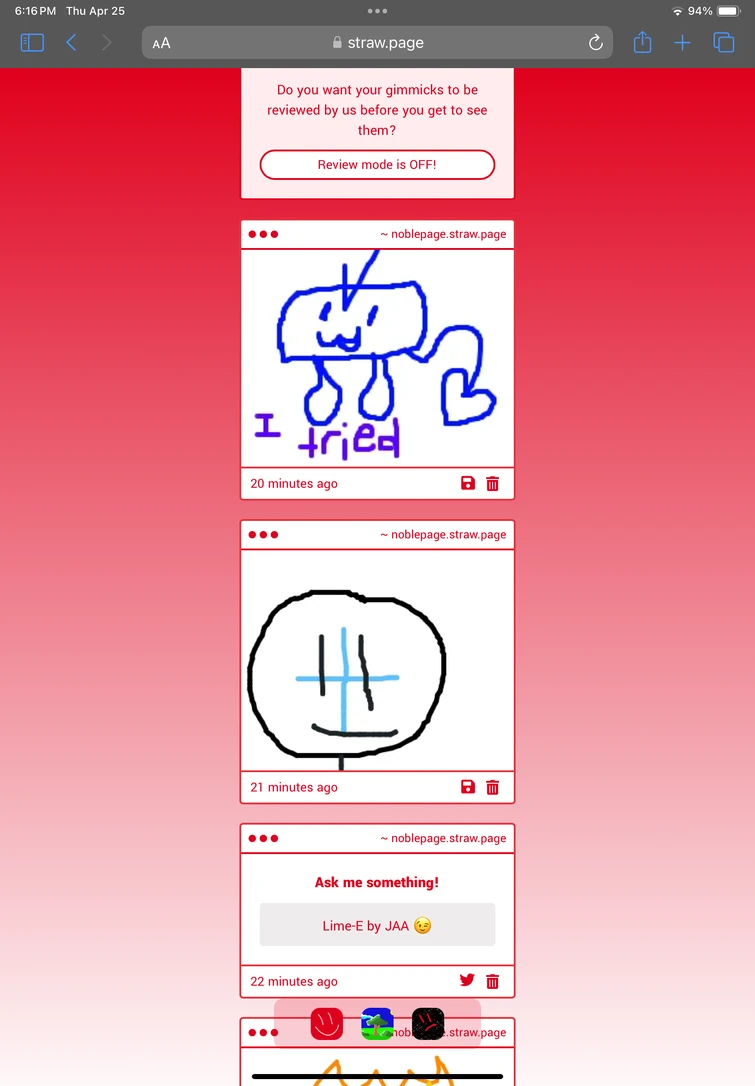 Some beautiful strawpage gimmicks | Fandom