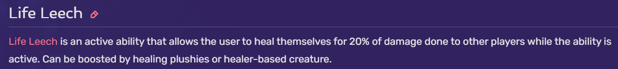 Someone please explain Life Leech's gimmicks to me | Fandom
