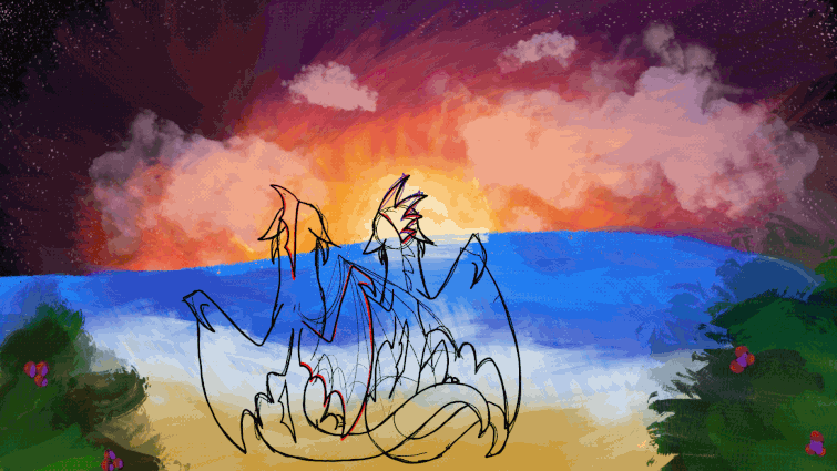 WIP for a map part I’m entering (Ft Fathom & Indigo) (gif) | Fandom