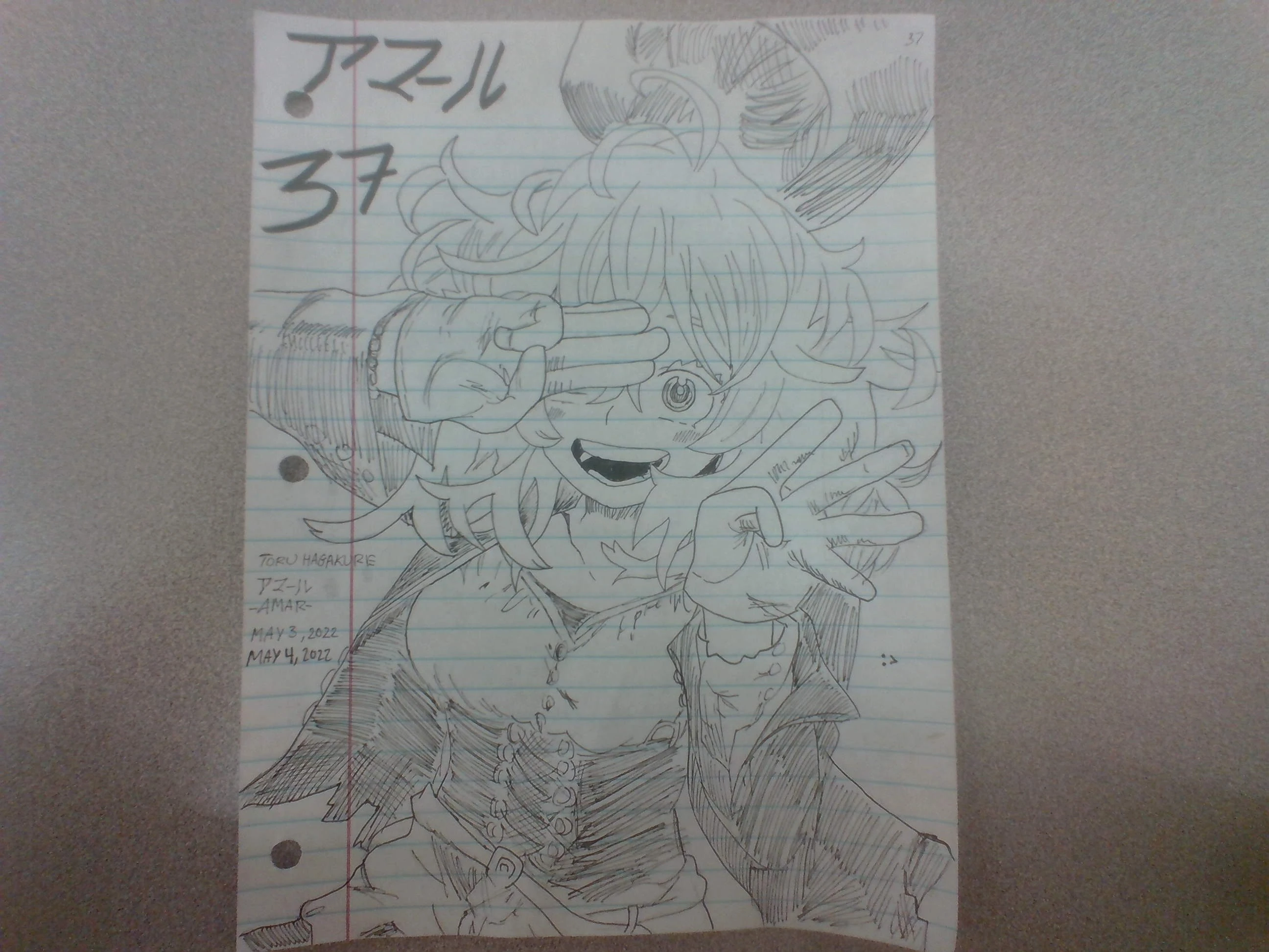 Toru Hagakure! (Horikoshi Sketch Reference) | Fandom